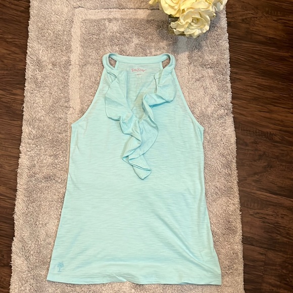 Lilly Pulitzer | Tops | Lilly Pulitzer Ruffle Front Tank | Poshmark